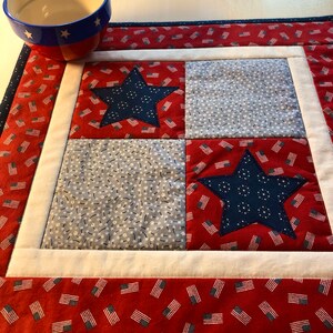 Fourth of July Quilt Table Topper - Etsy