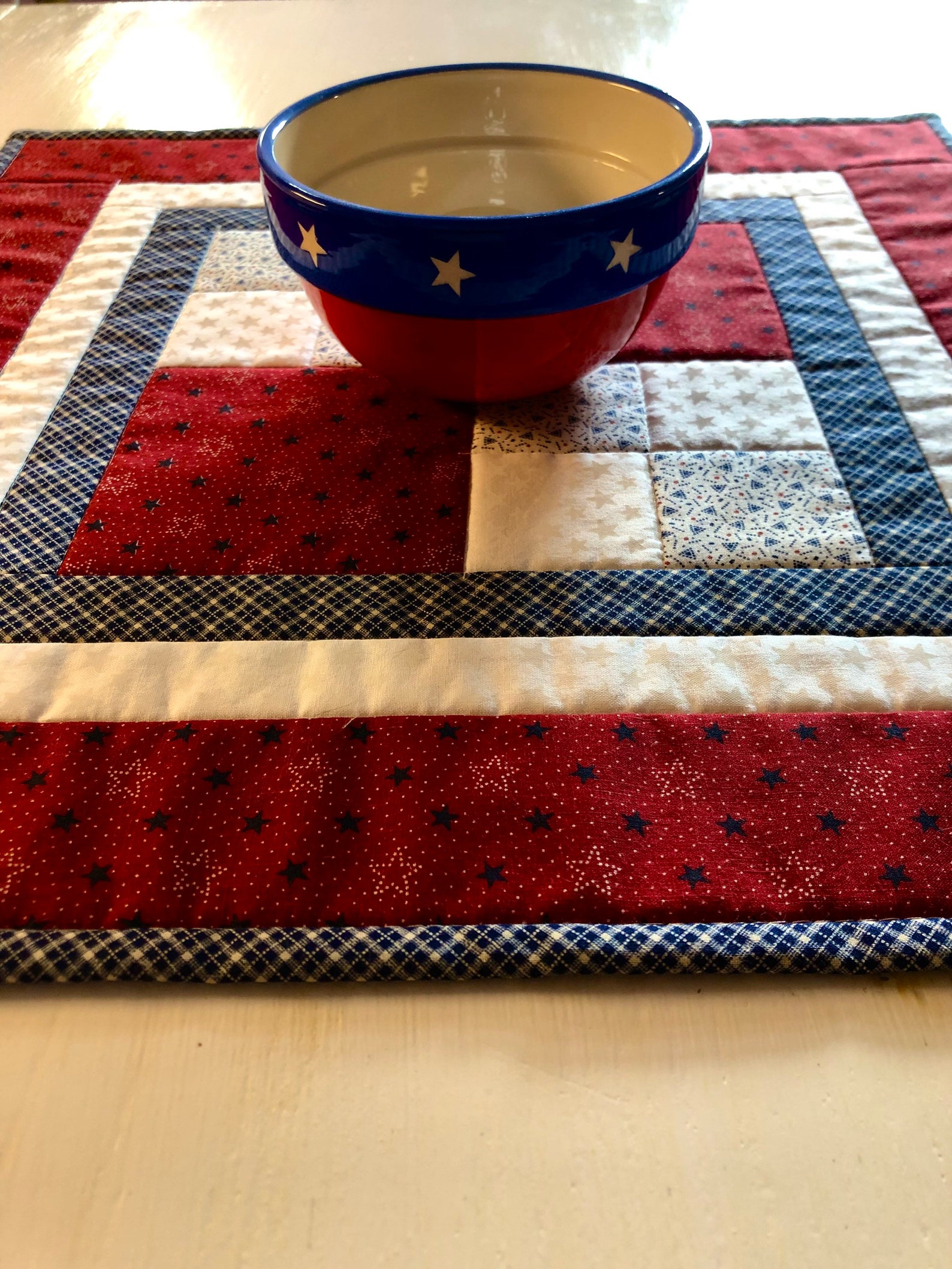 Patriotic/fourth of July Table Topper - Etsy