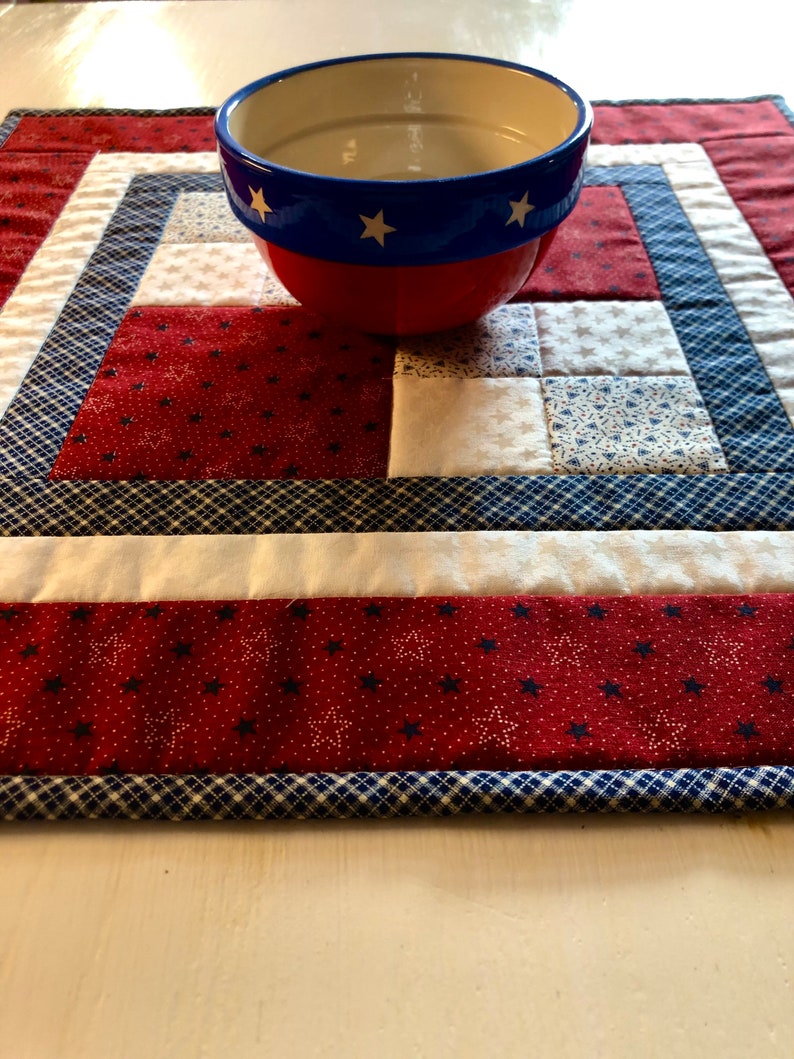 Patriotic/fourth of July Table Topper - Etsy