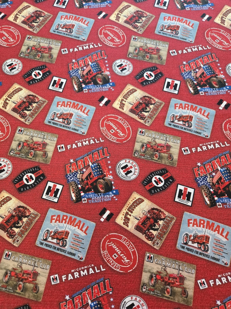 Farmall Cotton Fabric 100% Cotton Officially Licensed - Etsy
