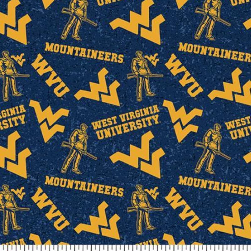 Wvu Fabric for Quilt - Etsy