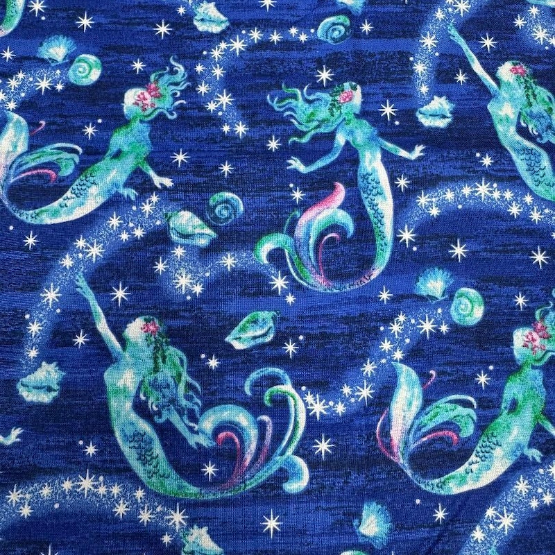 Mermaid Fabric - Etsy