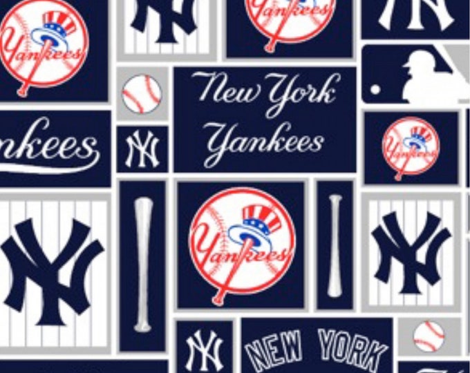 New York Yankees Baseball Fabric 100% Cotton - Etsy