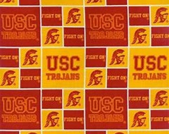 NCAA University of Southern California Tone on Tone USC-1178 Cotton ...