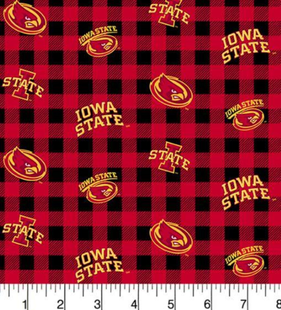 Iowa State Cyclones Buffalo Plaid Fabric 100% Cotton - Etsy