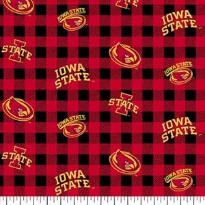 Iowa State Cyclones Buffalo Plaid Fabric 100% Cotton - Etsy