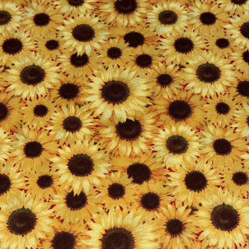 Sunflower Fabric - Etsy