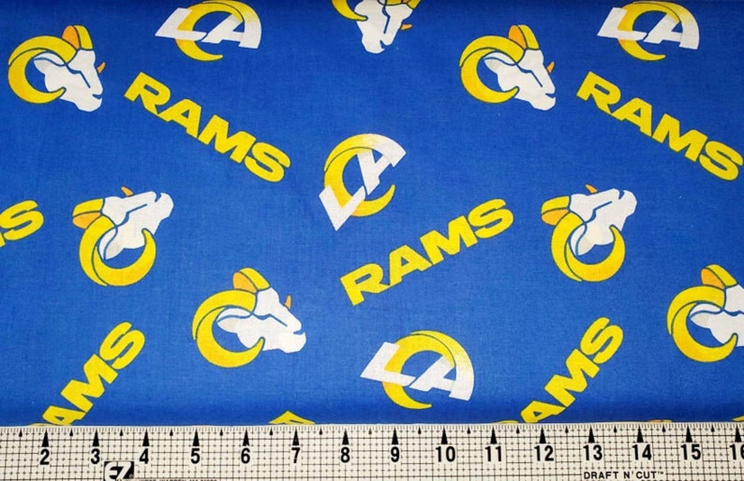 Los Angeles Rams Fabric 100% Cotton Officially Licensed - Etsy