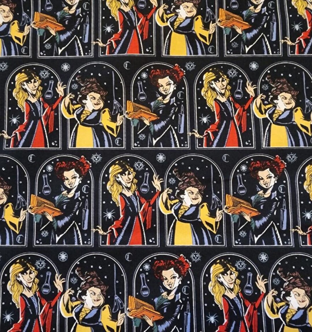 Hocus Pocus Night Sky 100% Cotton Officially Licensed - Etsy