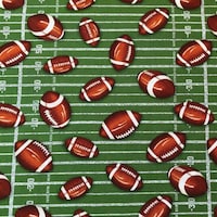 Fabric - Football Fabric -100% Cotton - Continuous Cuts - Etsy