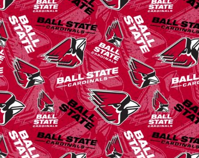 Ball State Cardinals 100% Cotton Fabric - Etsy