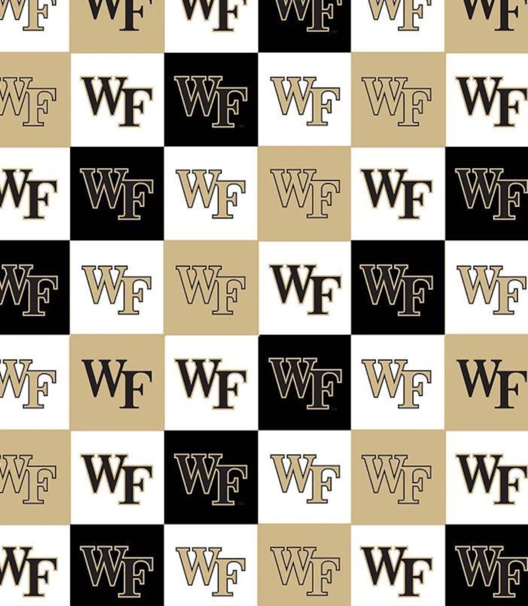 Wake Forest Fabric 100% Cotton Officially Licensed - Etsy