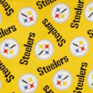 Pittsburgh Steeler Fleece Fabric - Etsy