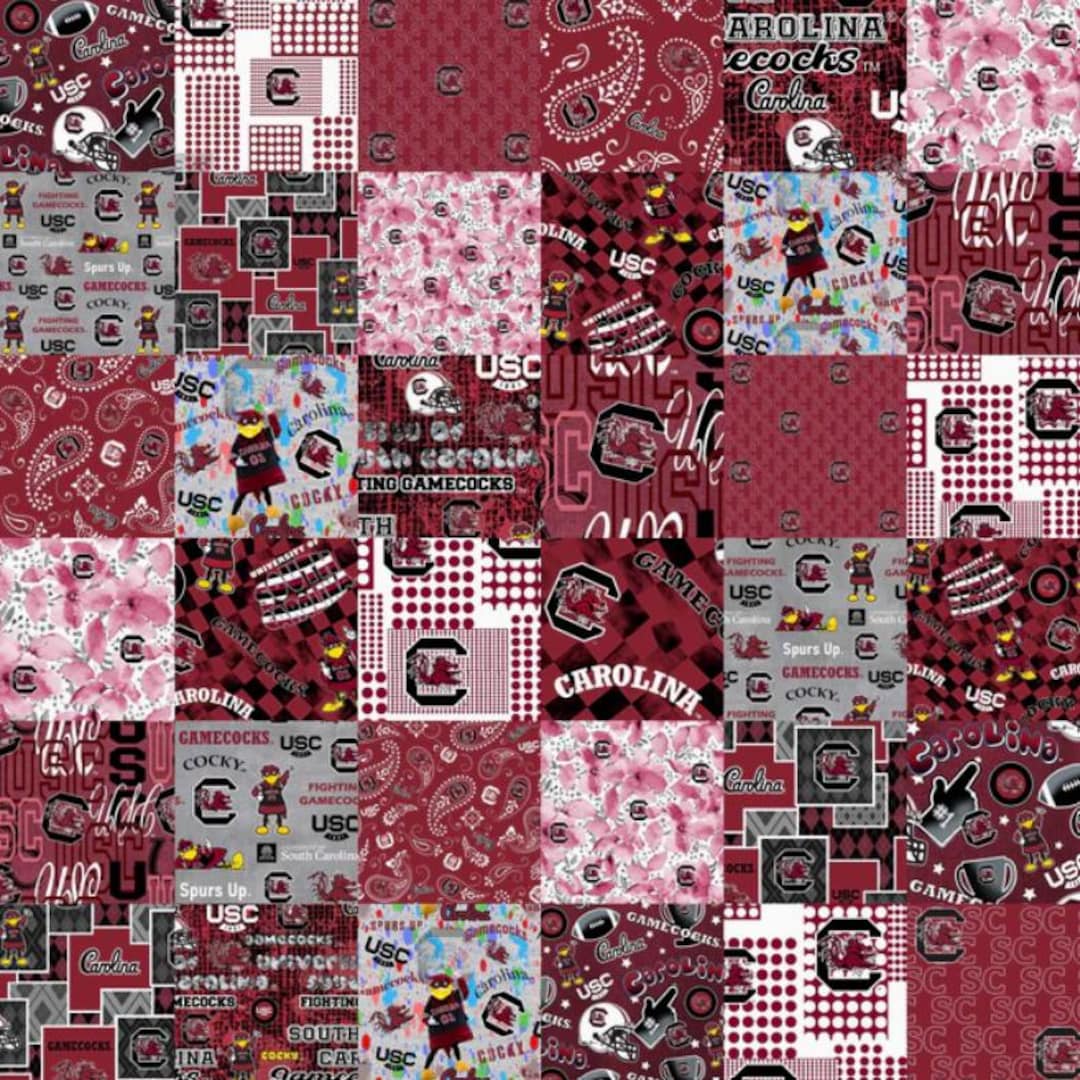 University of South Carolina Gamecocks USC 100% Cotton Fabric ...