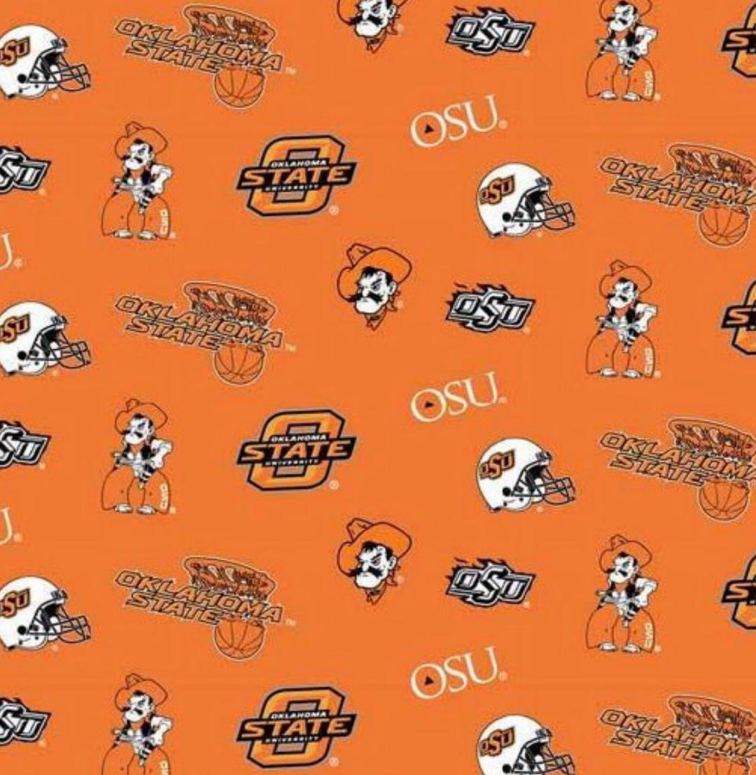 Oklahoma State OSU Licensed FLEECE Fabric. See Description for ...