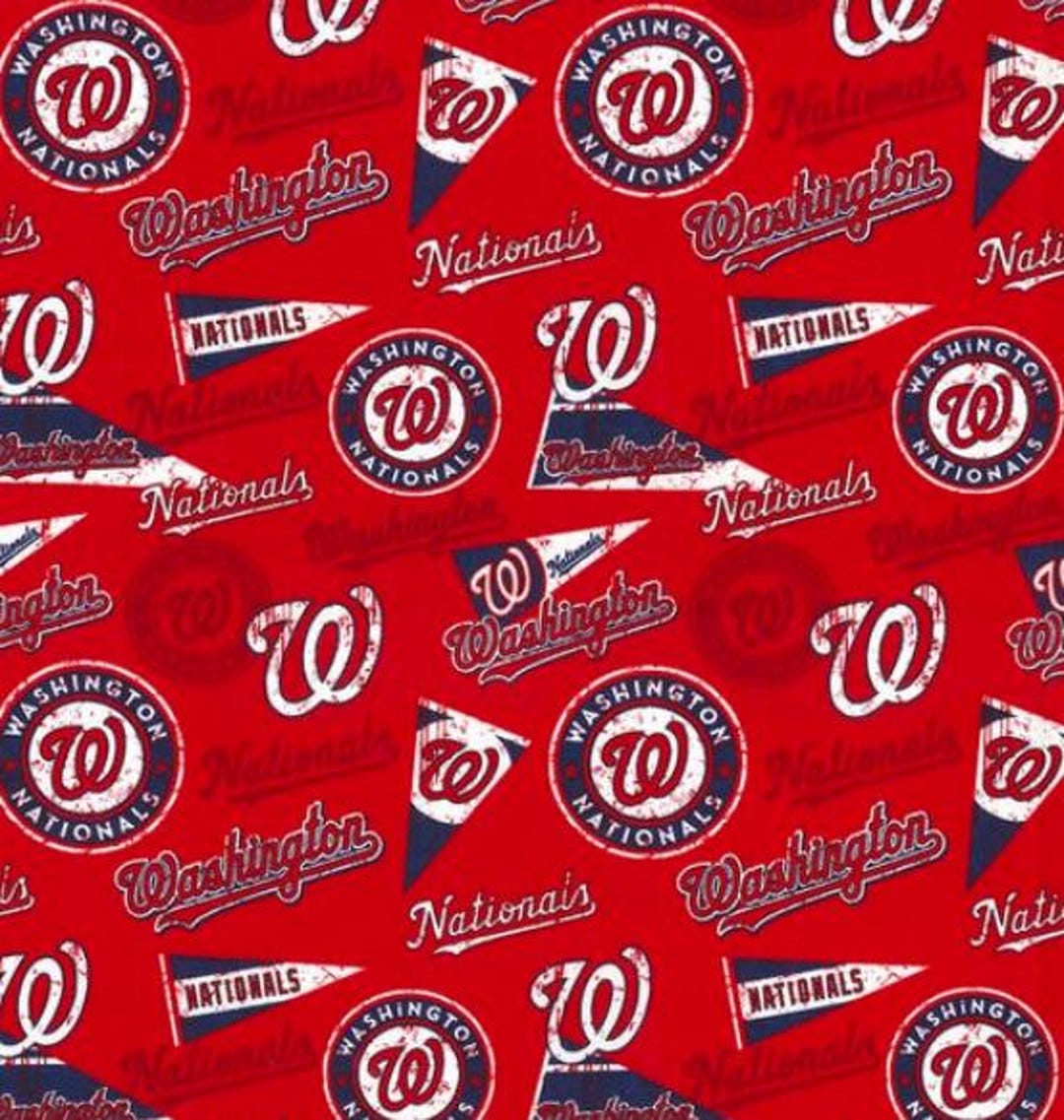 Washington Nationals Pennant Baseball Fabric 100% Officially Licensed ...