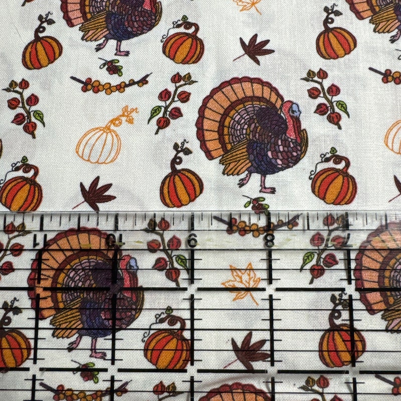 Thanksgiving Fabric - Etsy