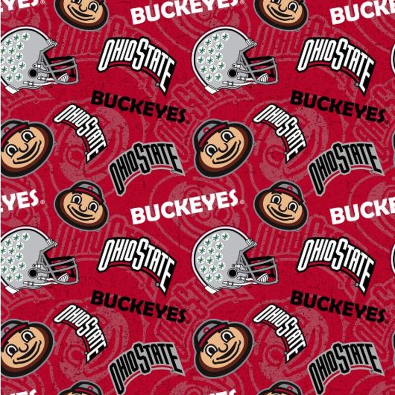 Ohio State Fabric - Etsy