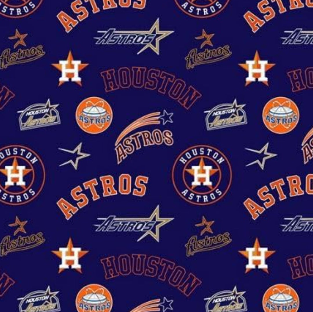 Houston Astros Cooperstown Baseball Fabric 100% Cotton Officially ...