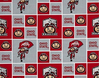 Ohio State Fabric | Etsy