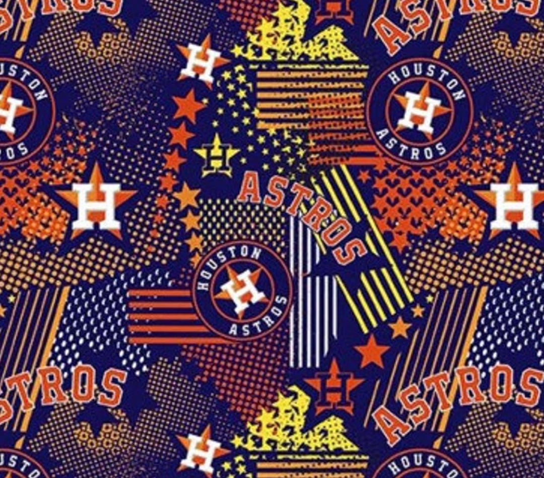Houston Astros All Star Baseball Fabric 100% Cotton Officially Licensed ...