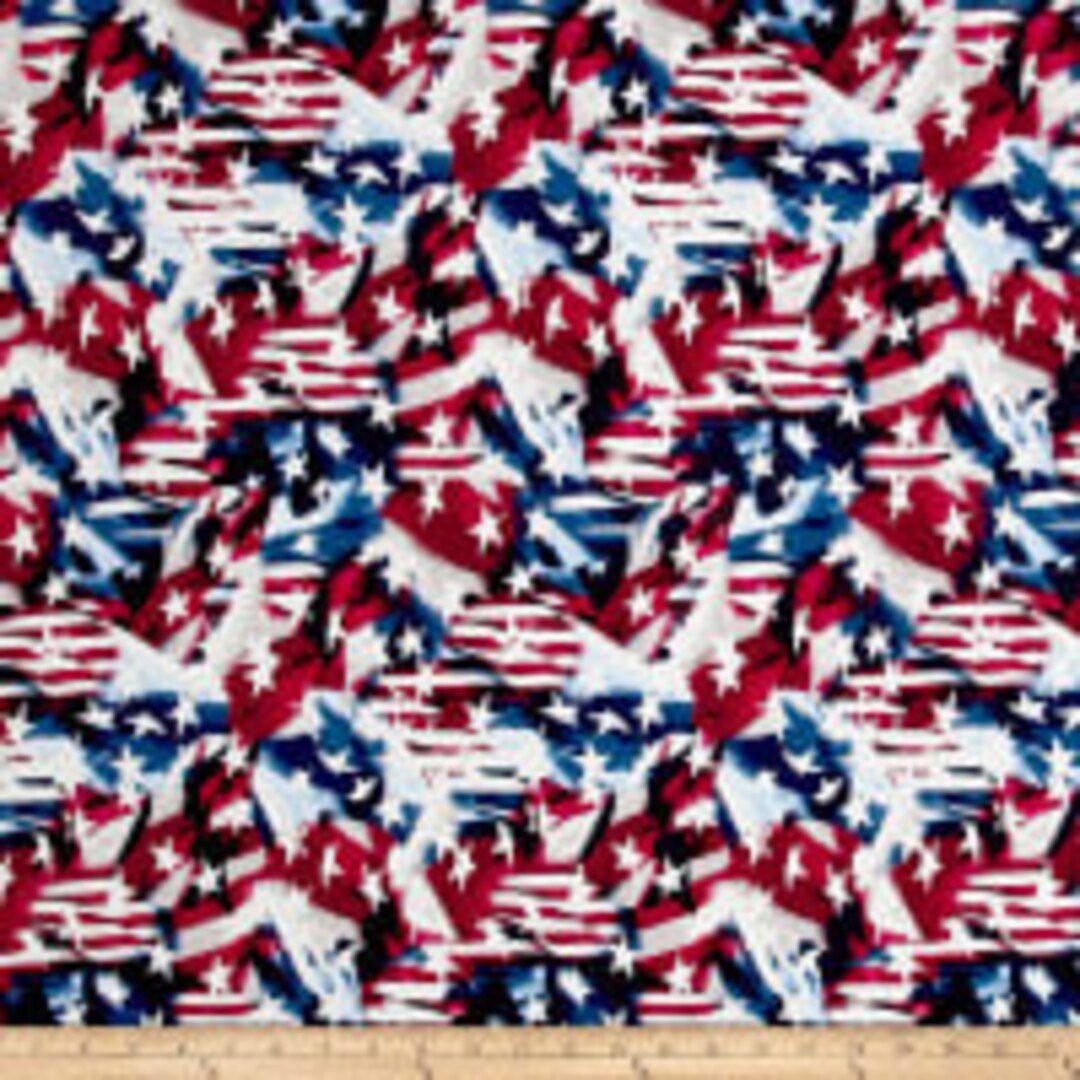 Patriotic Flag Cotton Fabric 100% Cotton - Etsy