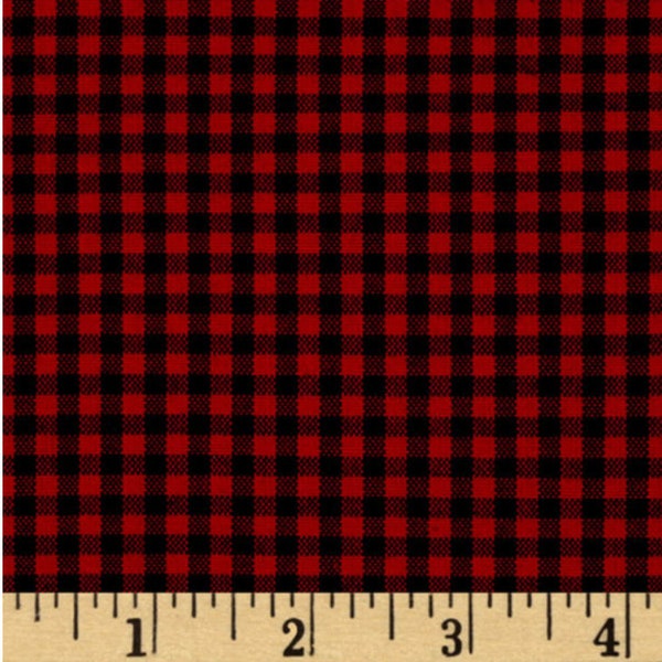 Red Plaid Fabric - Etsy