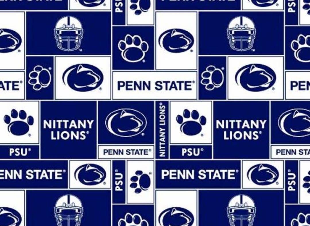 Penn State Licensed FLEECE Fabric. See Description for Actual ...