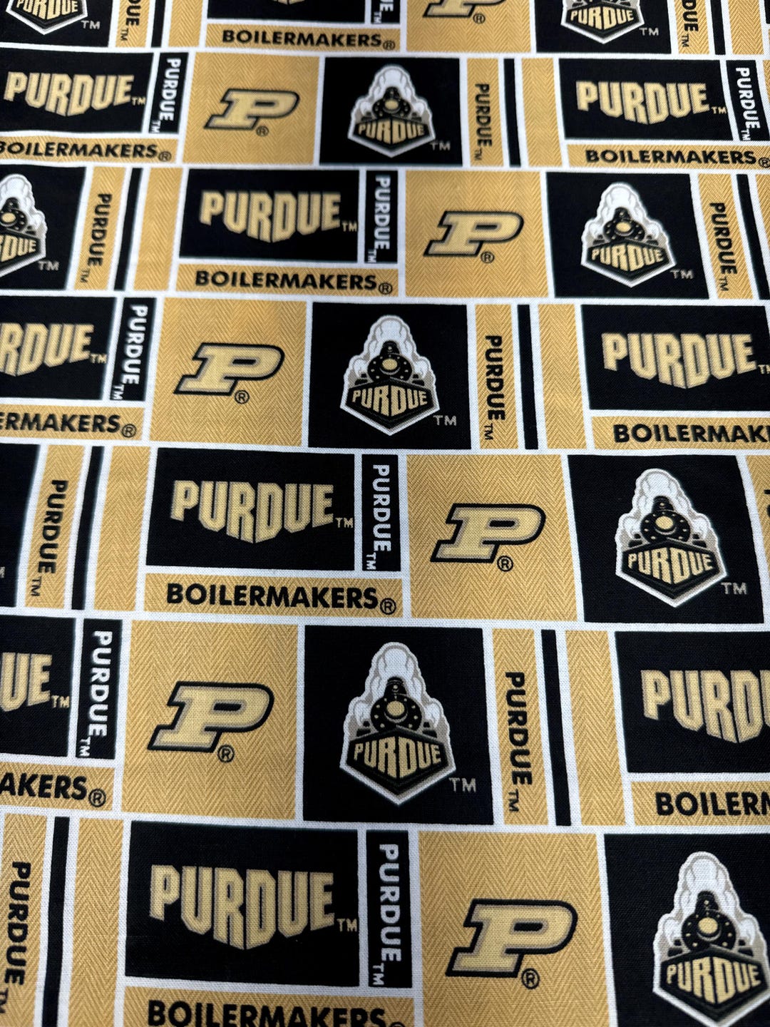 Purdue University Boilermakers Fabric 100% Cotton - Etsy