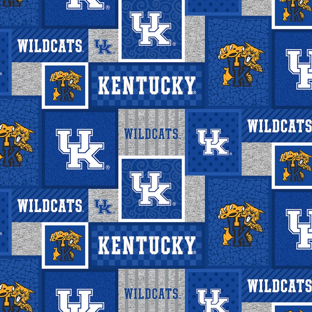 University of Kentucky UK Wildcats Licensed FLEECE Fabric. See ...