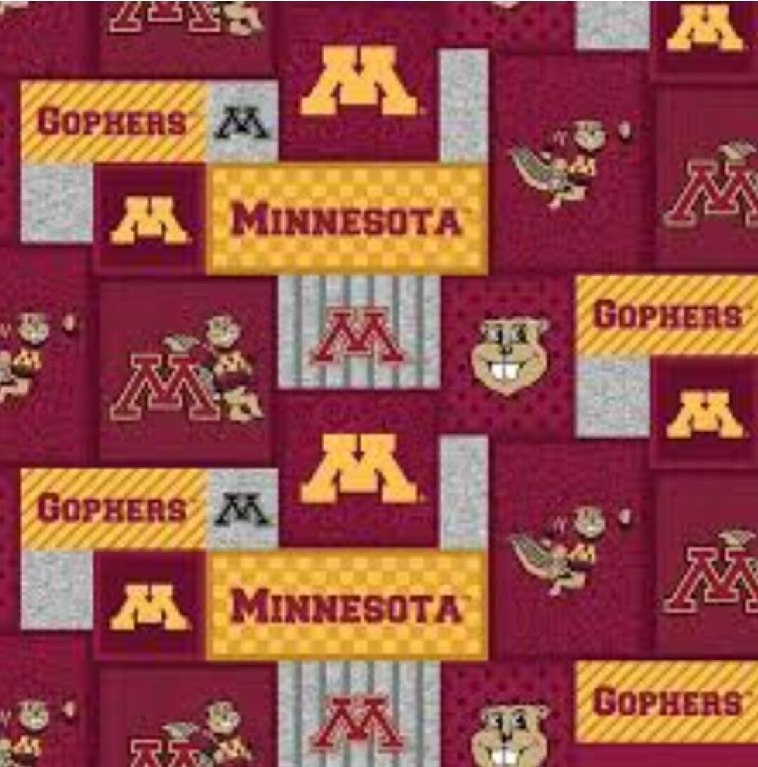 Minnesota Golden Gophers Licensed FLEECE Fabric. See Description for ...