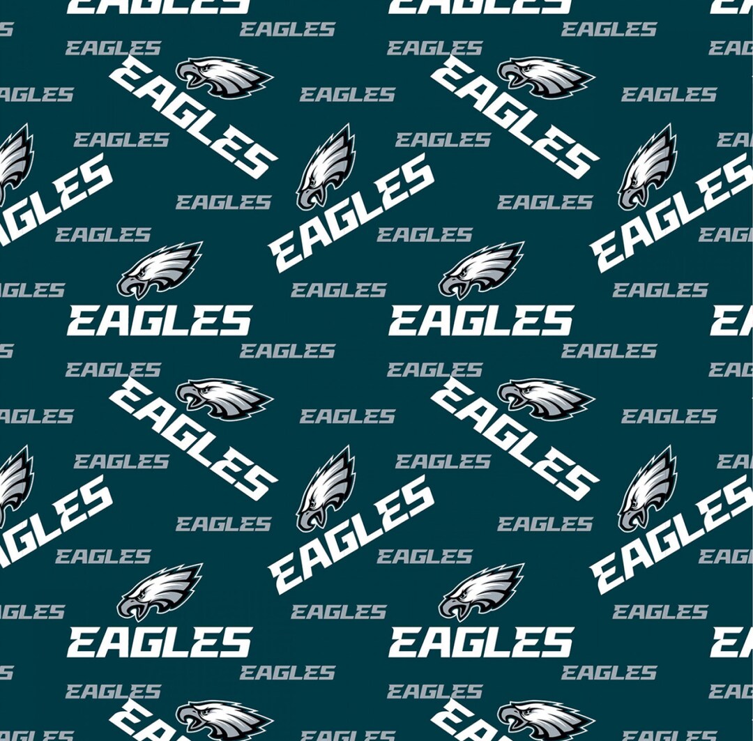 Philadelphia Eagles Cotton Fabric 100% Cotton NEW Officially Licensed ...