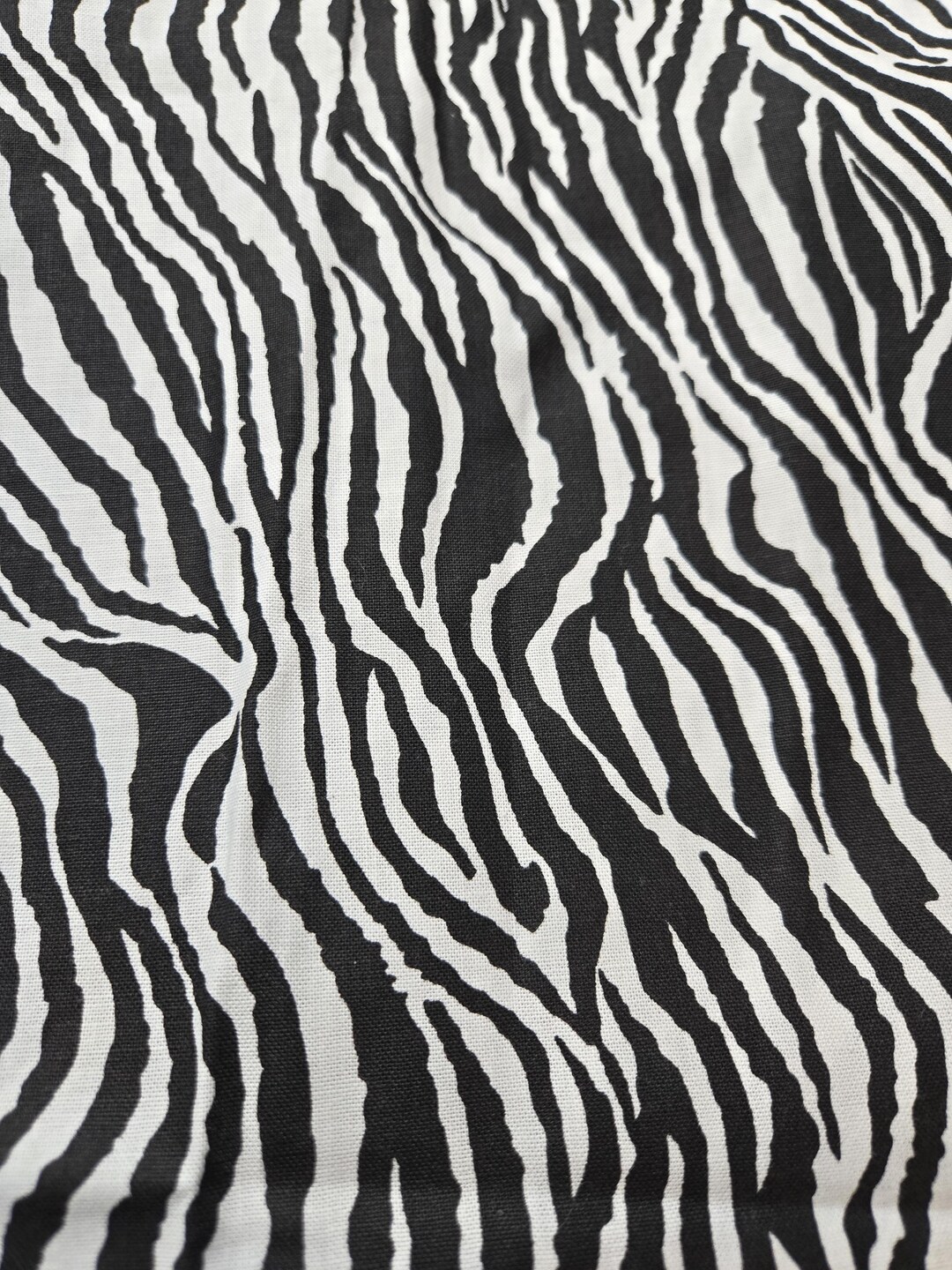 Zebra Print Cotton Fabric 100% Cotton - Etsy