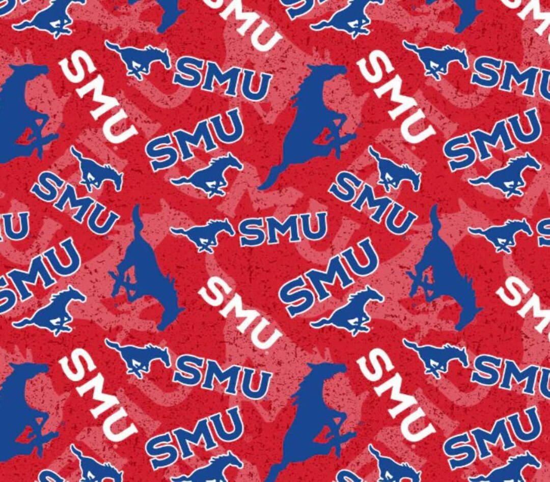 Southern Methodist University Mustangs SMU 100% Cotton Officially ...