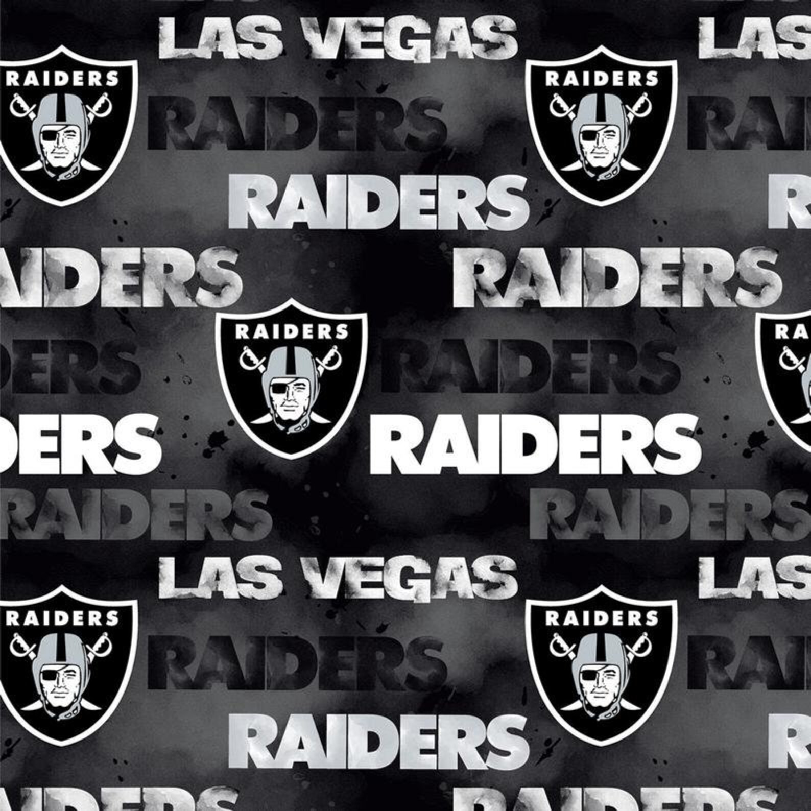 Las Vegas Raiders Cotton Fabric 100% Cotton Ships in 1 | Etsy