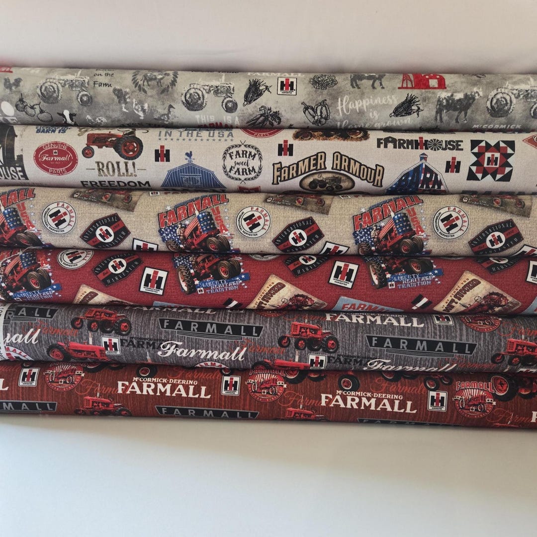 Farmall Cotton Fabric 100% Cotton Officially Licensed - Etsy