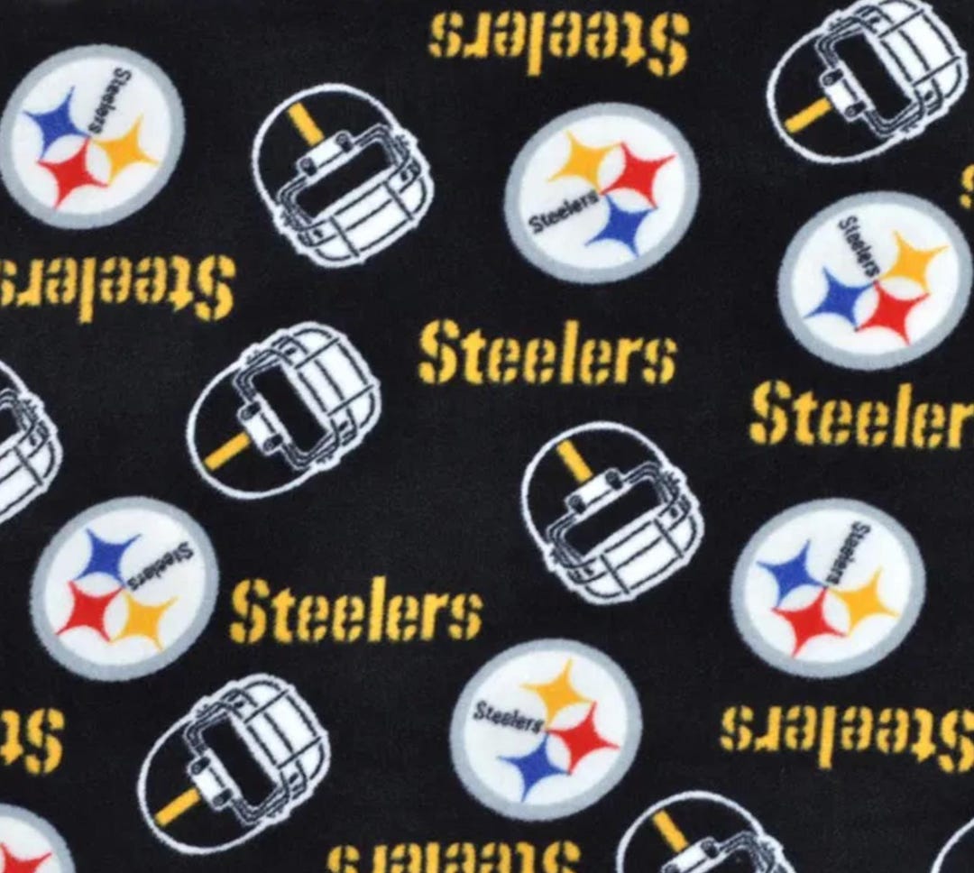 Pittsburgh Steelers Licensed FLEECE Fabric. See Description for Actual ...