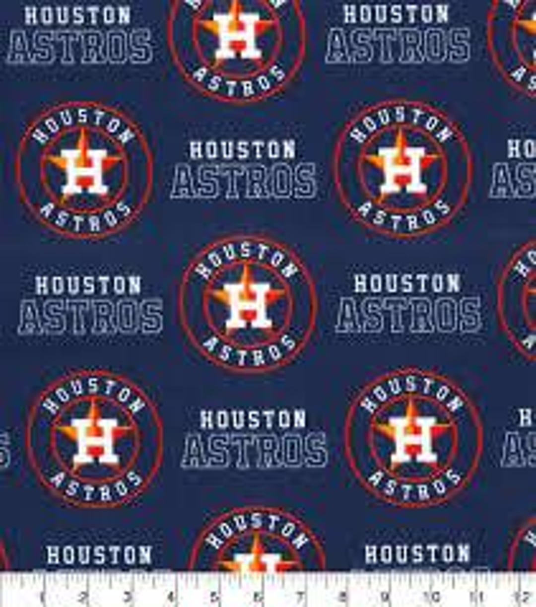 Houston Astros Fabric 100% Cotton Officially Licensed - Etsy