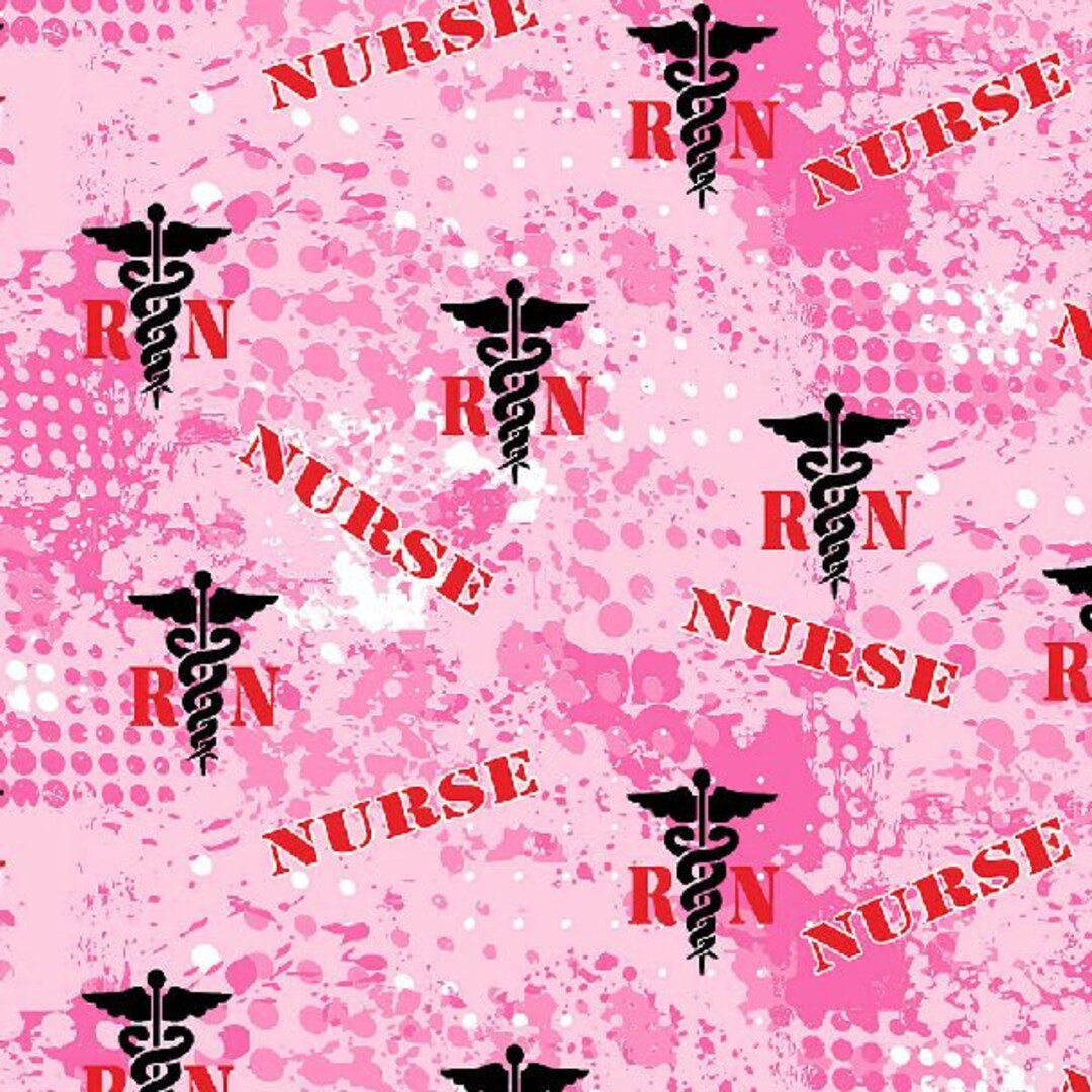 Nurse Nursing Appreciation RN Cotton Fabric 100% Cotton - Etsy