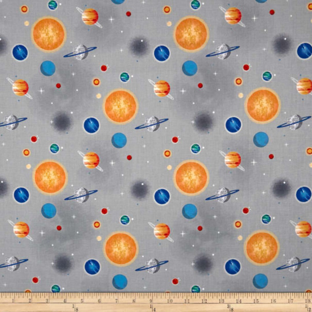NASA Planets Fabric 100% Cotton Space From Riley Blake - Etsy