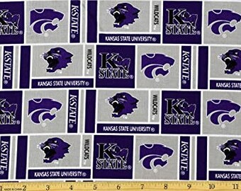 Kansas State Fabric | Etsy