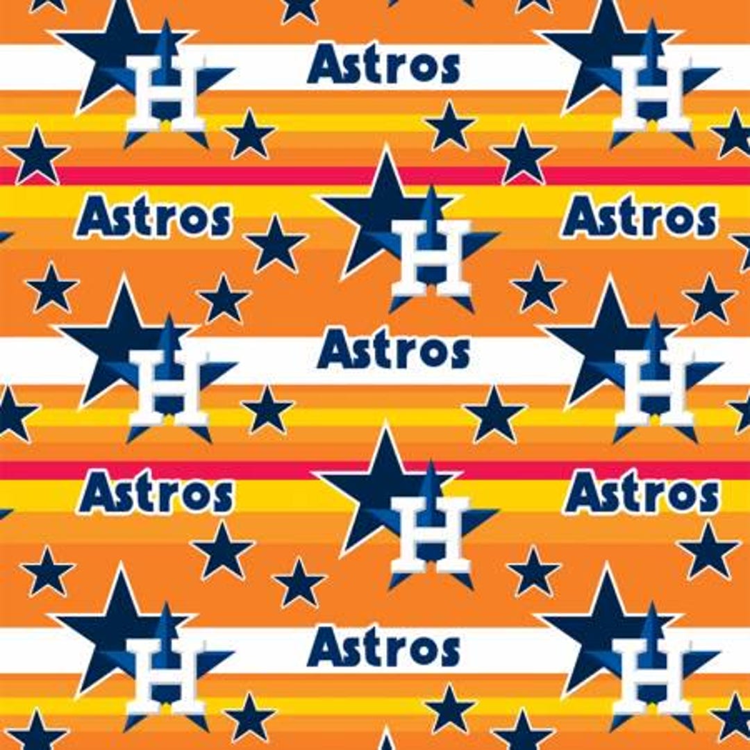Houston Astros Baseball Fabric 100% Cotton - Etsy