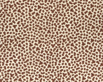Coffee Fabric Coffee // Coffee Cafe Latte Fabric Pink and Mint Coffee ...