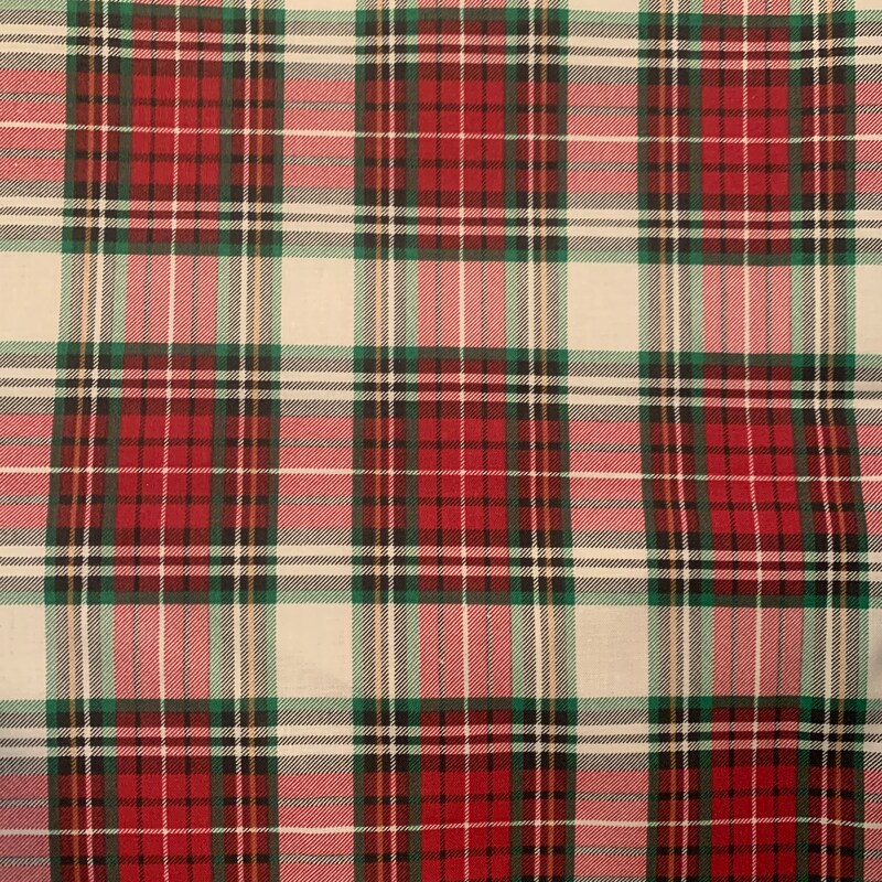 Plaid Cotton Fabric - Etsy
