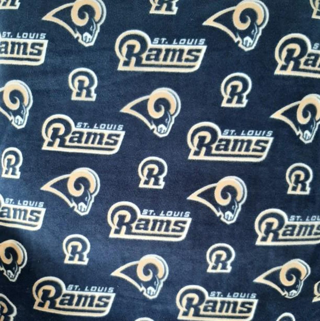 St Louis Rams Licensed FLEECE Fabric. See Description for Actual ...