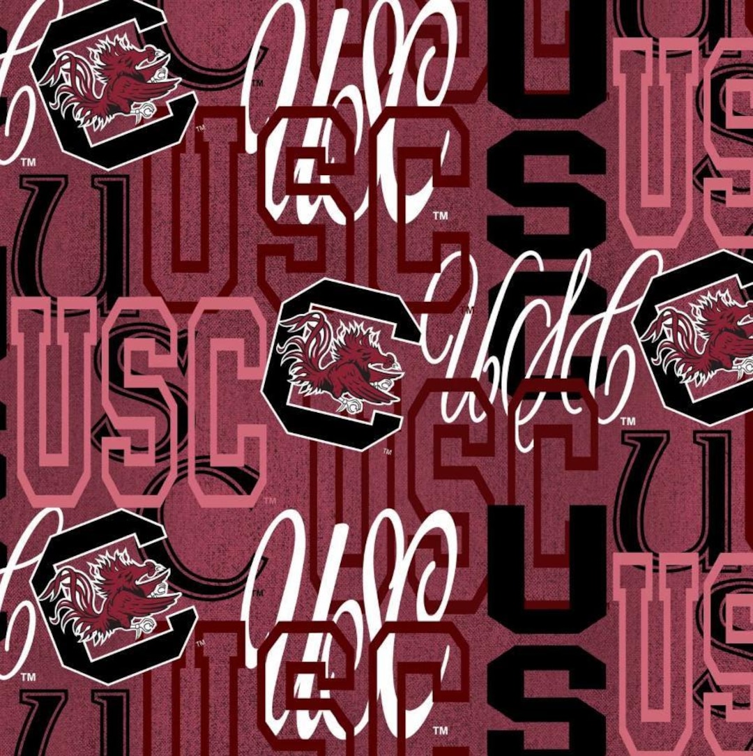USC Gamecocks South Carolina 100% Cotton Letters Officially Licensed - Etsy