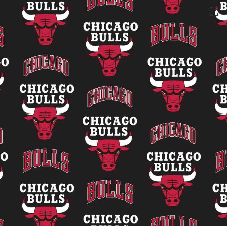 Chicago Bulls NBA Licensed FLEECE Fabric. See Description for Actual ...