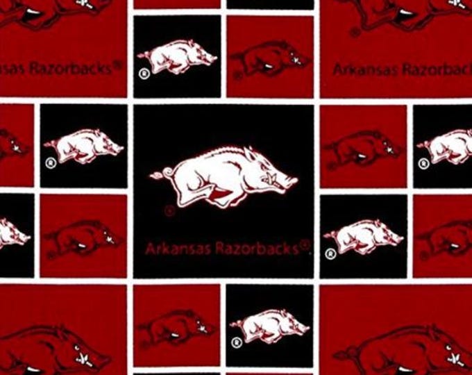 University of Arkansas Razorbacks Cotton Fabric 100% Cotton - Etsy