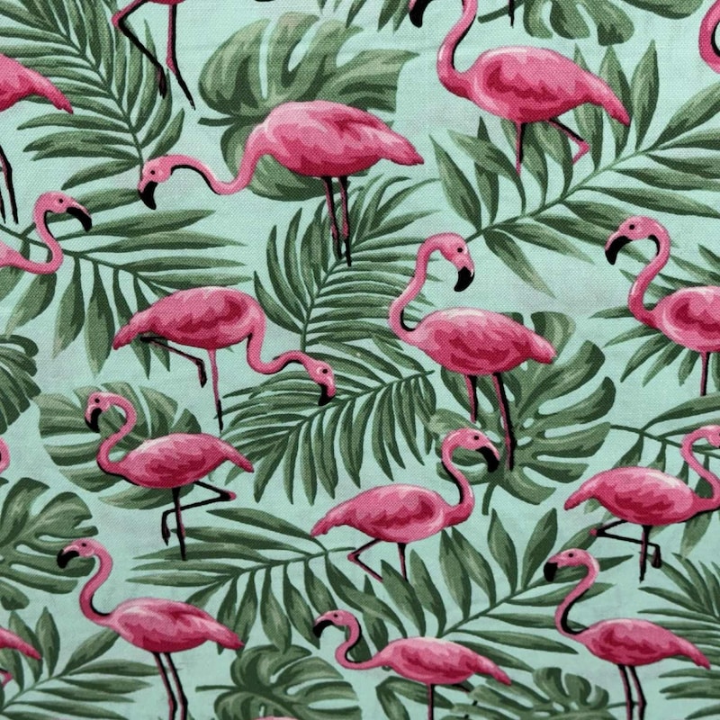 Flamingo Fabric - Etsy