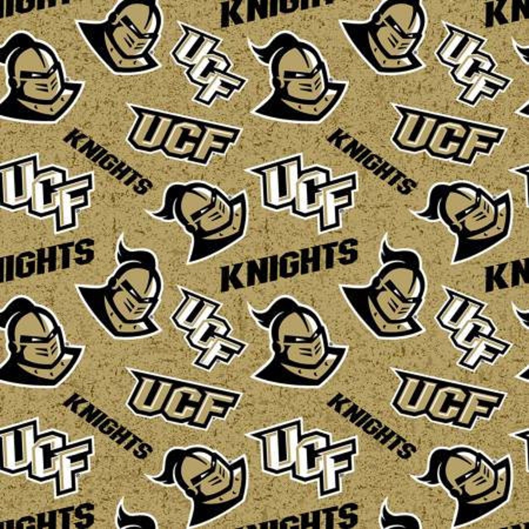 UCF University of Central Florida Knights Fabric 100% Cotton Tone on ...